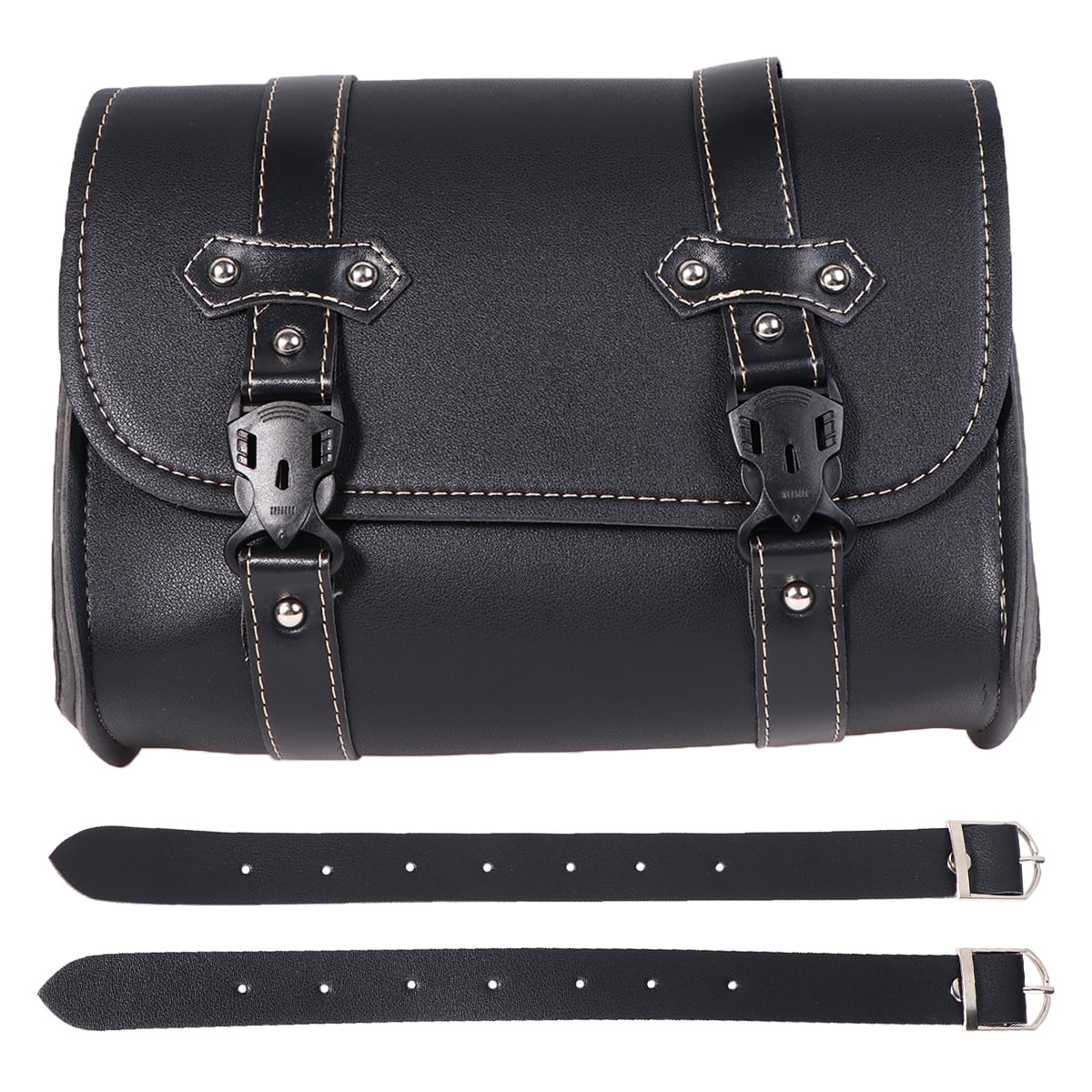 Motorcycle Side Bag PU Leather Saddlebag Hanging Bag Pouch Motorcycle ...