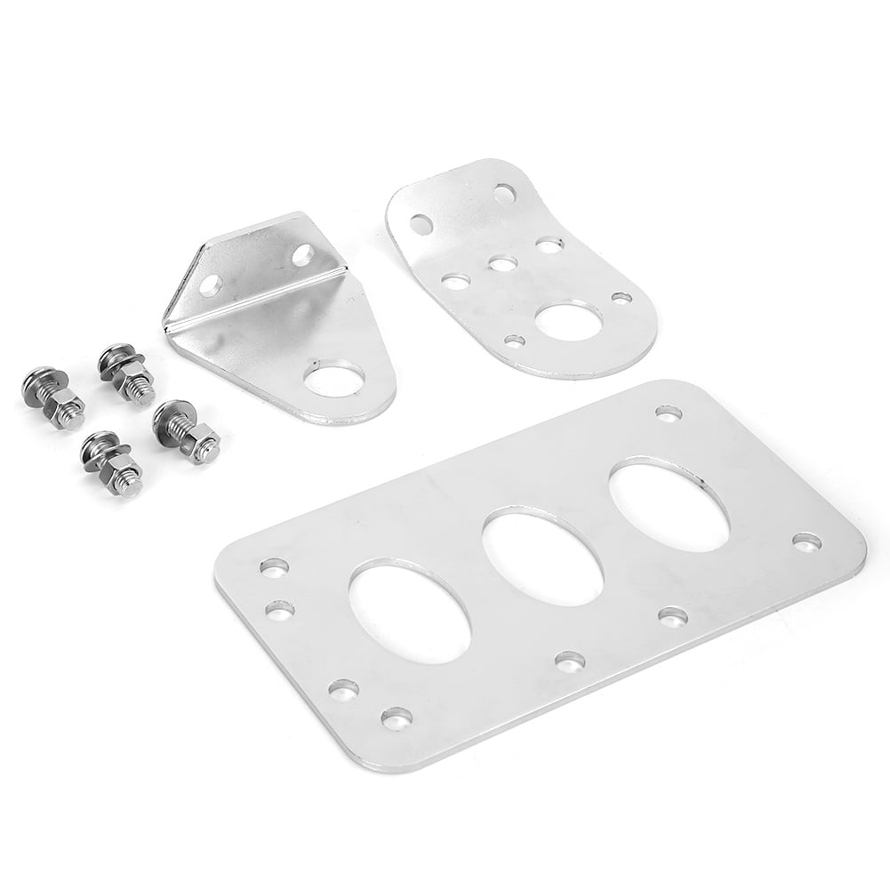 Motorcycle Side Number License Plate Bracket Rear Lamp Tail Light ...