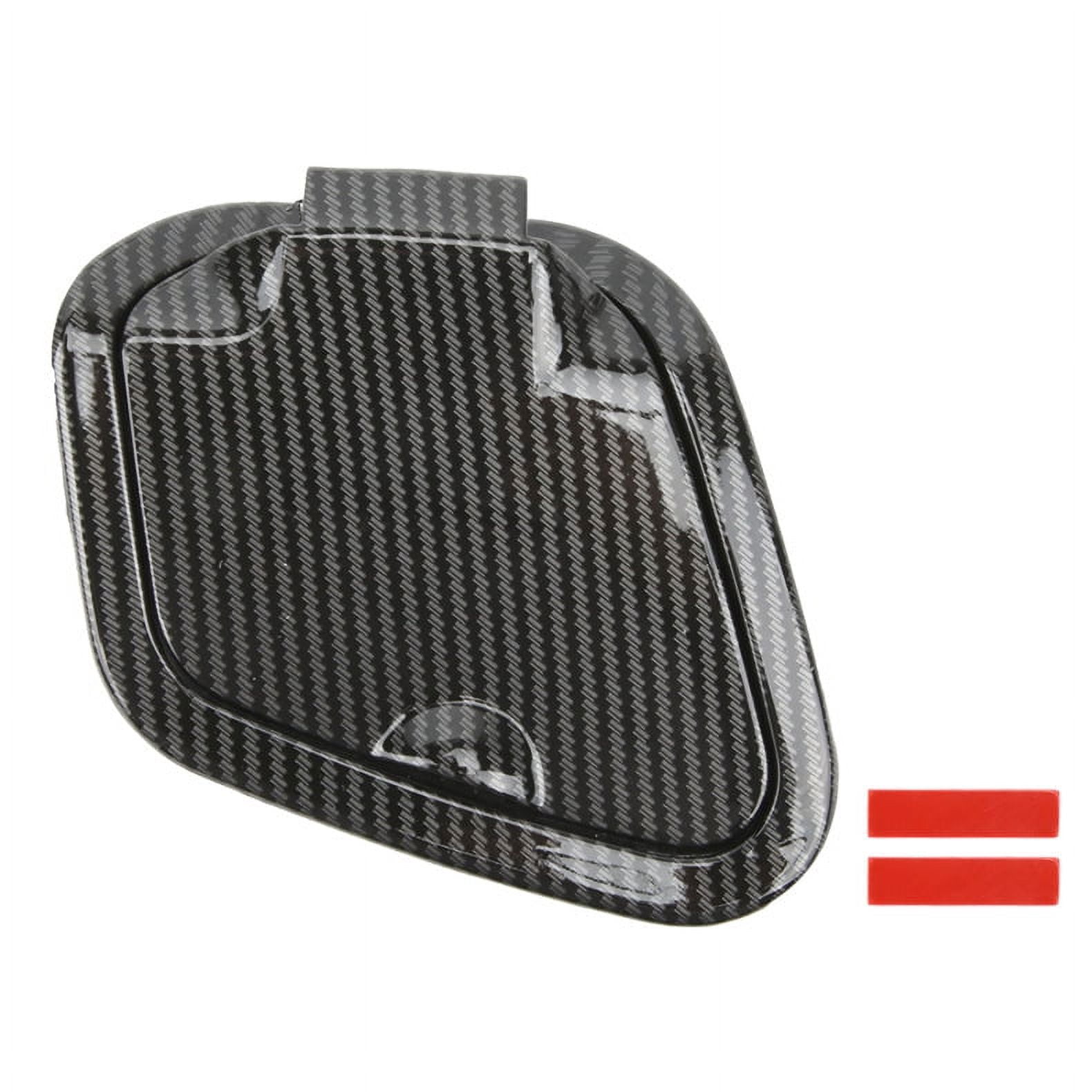 Motorcycle Side Pocket Guard Cover Charger Waterproof Cap Carbon Fiber ...