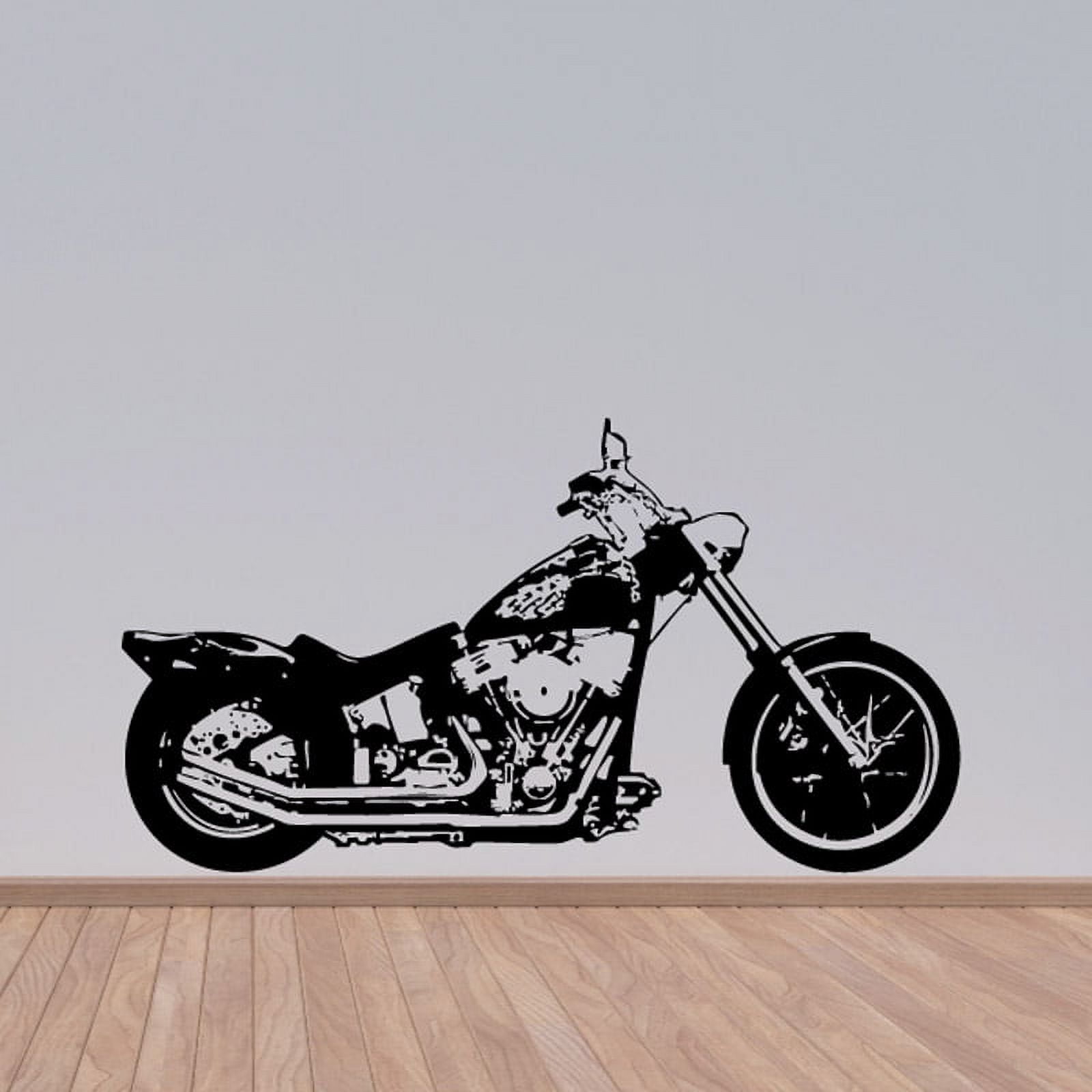Motorcycle Sketch Wall Decal - Vinyl Decal - Car Decal - CD030 - 36 ...