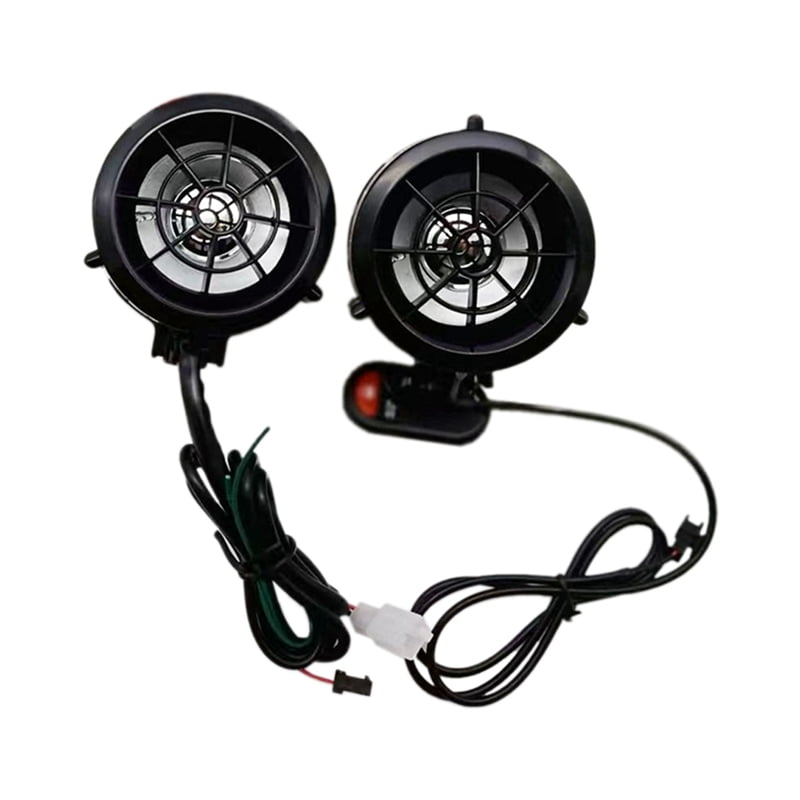 Motorcycle Sound System Colorful Flashing Lights Bluetooth MP3 FM Radio ...