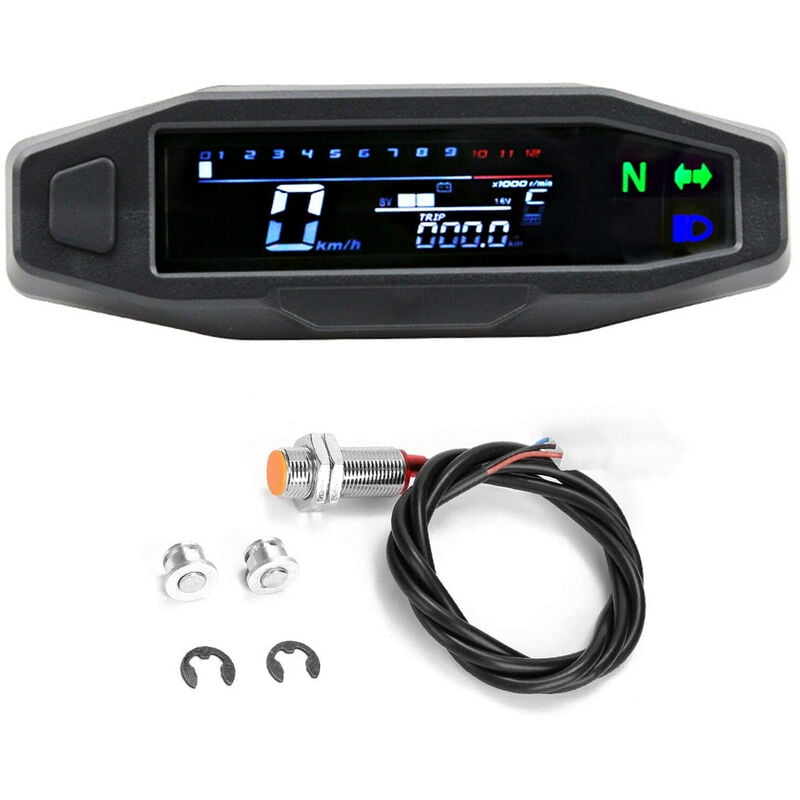 Motorcycle Speedometer Gauge Digital Speedometer Odometer Electric ...