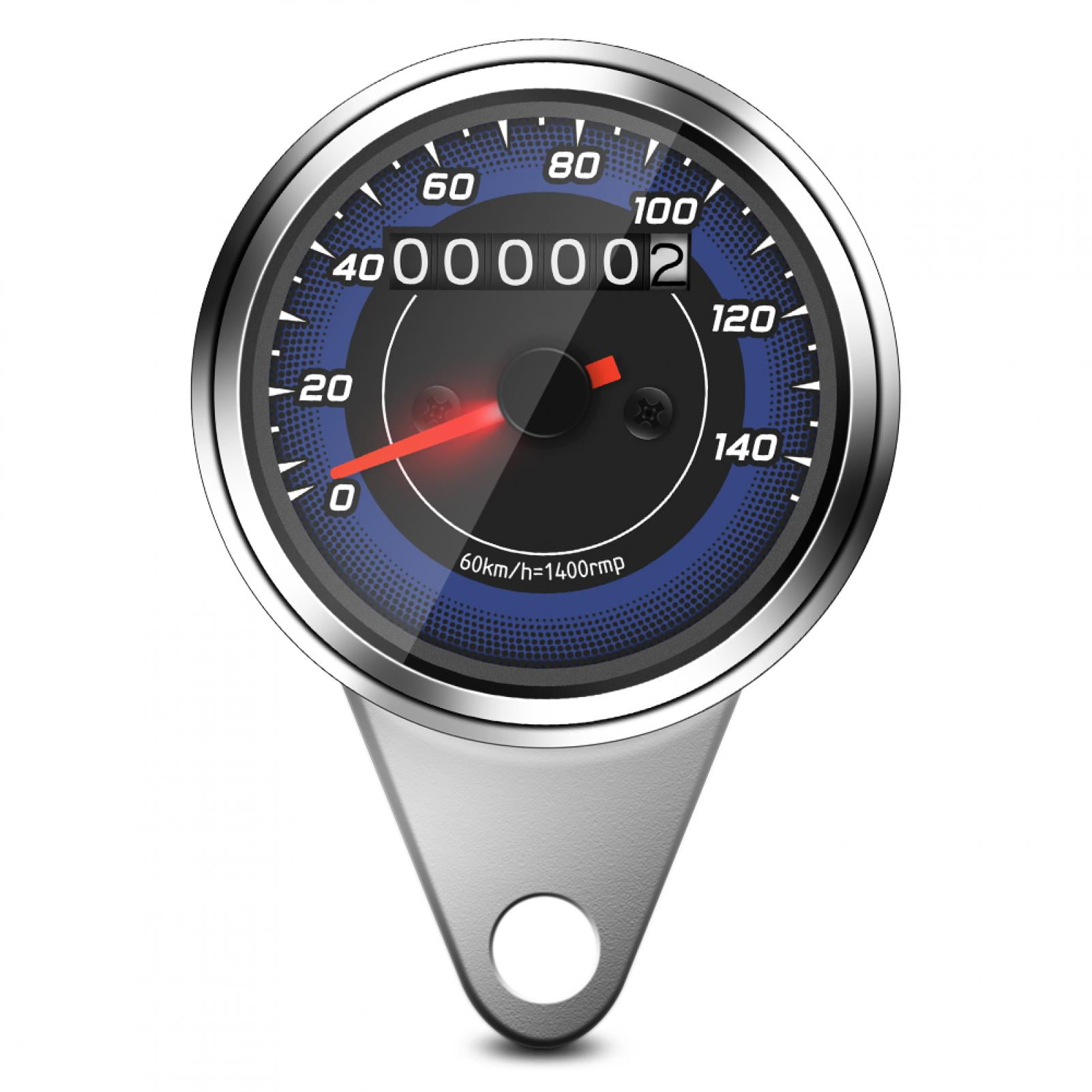 Motorcycle Speedometer Gauge KM/H Universal Odometer Meter - Walmart.com
