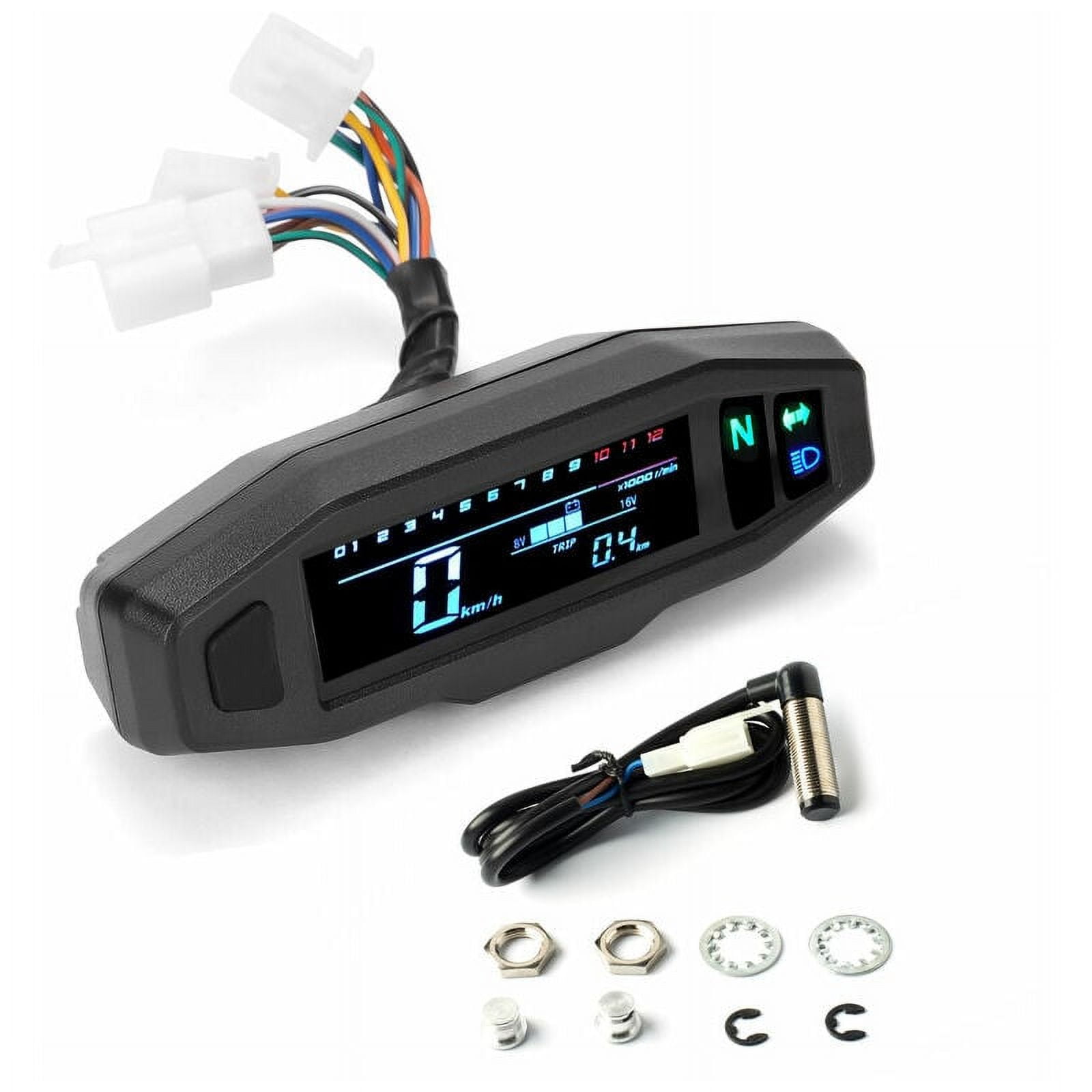 Motorcycle Speedometer with High-Quality Va Screen, Digital Odometer ...