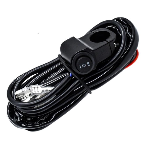 Motorcycle Spotlight Wire Harness Switch Kit LED Lamp Spotlights ...