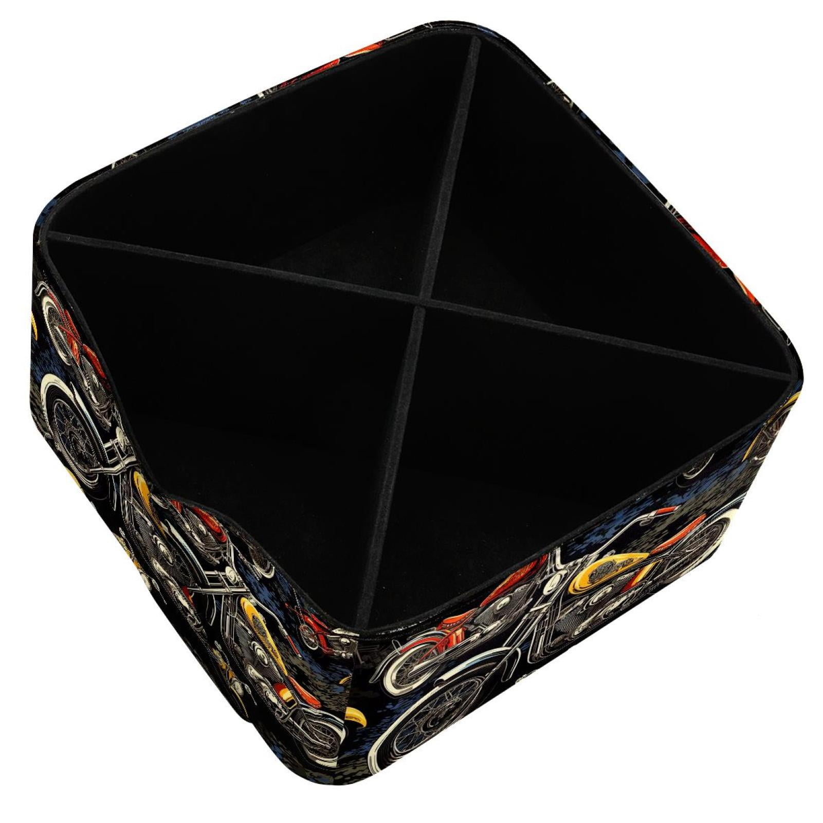 Motorcycle Square Brush and Pen Holder Organizer with 4 Compartments ...