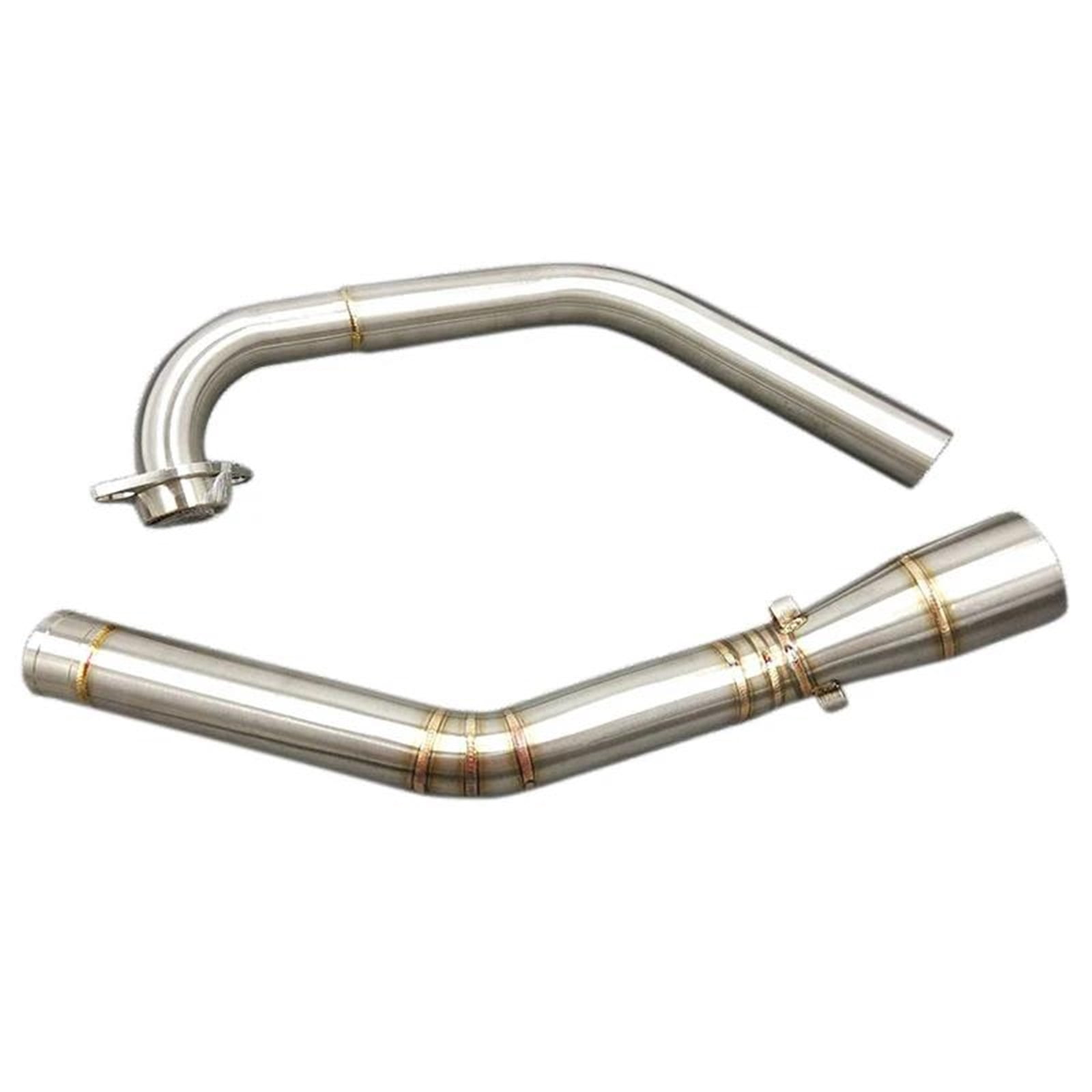 Motorcycle Stainess Steel Exhaust Muffler Middle Link Pipe Modified For ...