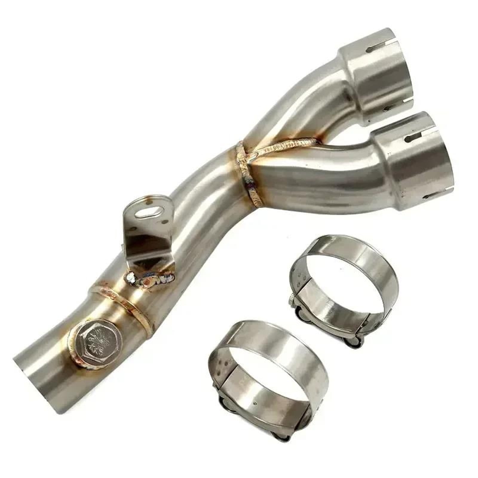Motorcycle Stainless Exhaust Muffler Middle Pipe System Eliminator For ...