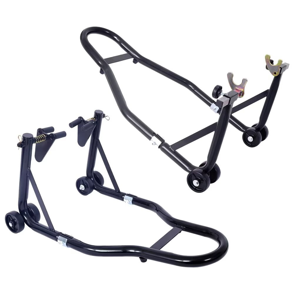 Motorcycle Stand Front and Rear, 1000LB Sport Bike Universal Wheel Lift ...