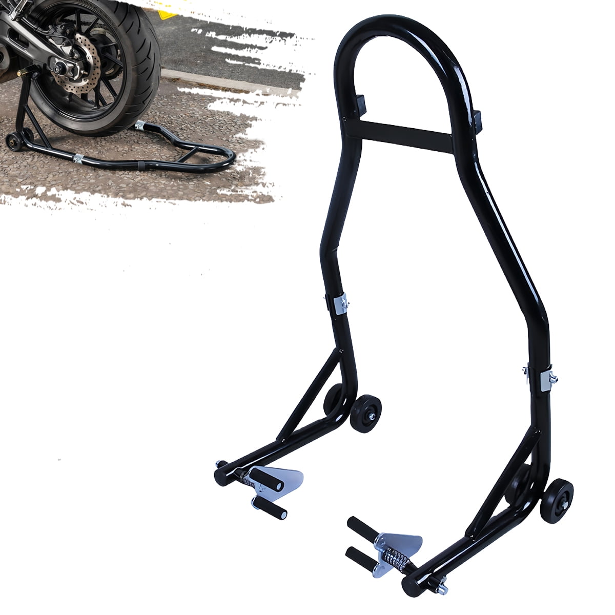 Motorcycle Stand Rear Wheel Lift Stands, 990Lbs Capacity, Swingarm ...