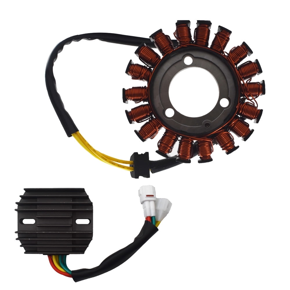 Motorcycle Stator Coil & Voltage Regulator Rectifier Kit Fit for Suzuki ...