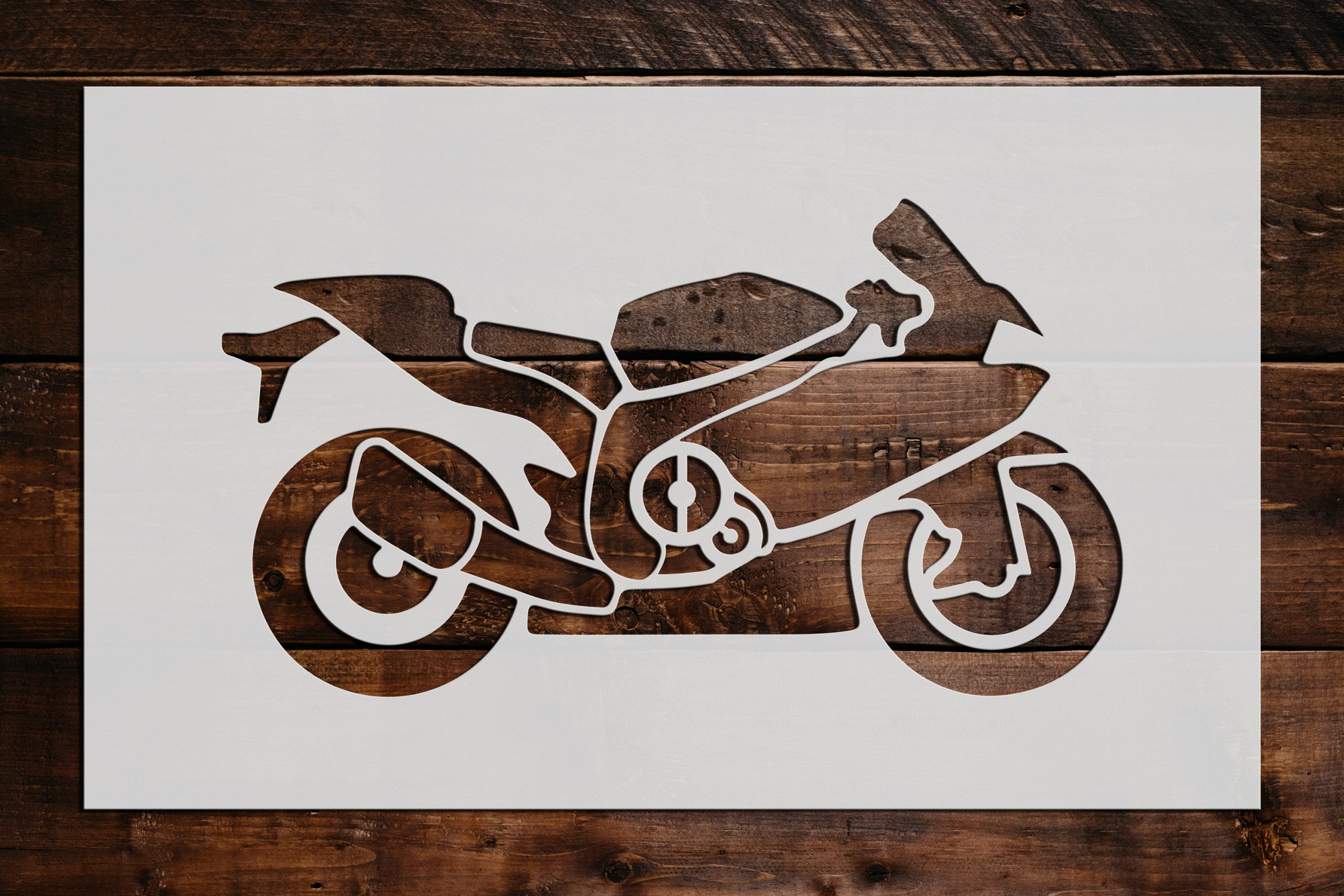 Motorcycle Stencil - Art and Wall Stencil (18"x24") - Walmart.com