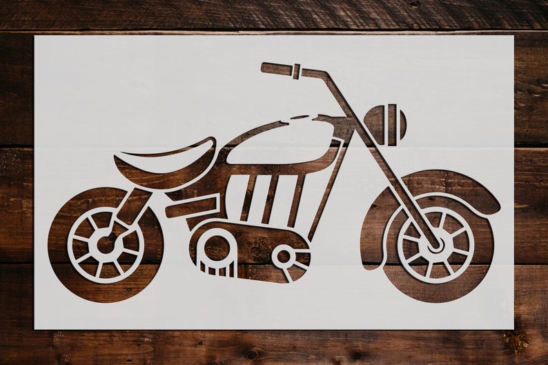 Motorcycle Stencil - Art and Wall Stencil (36"x60") - Walmart.com