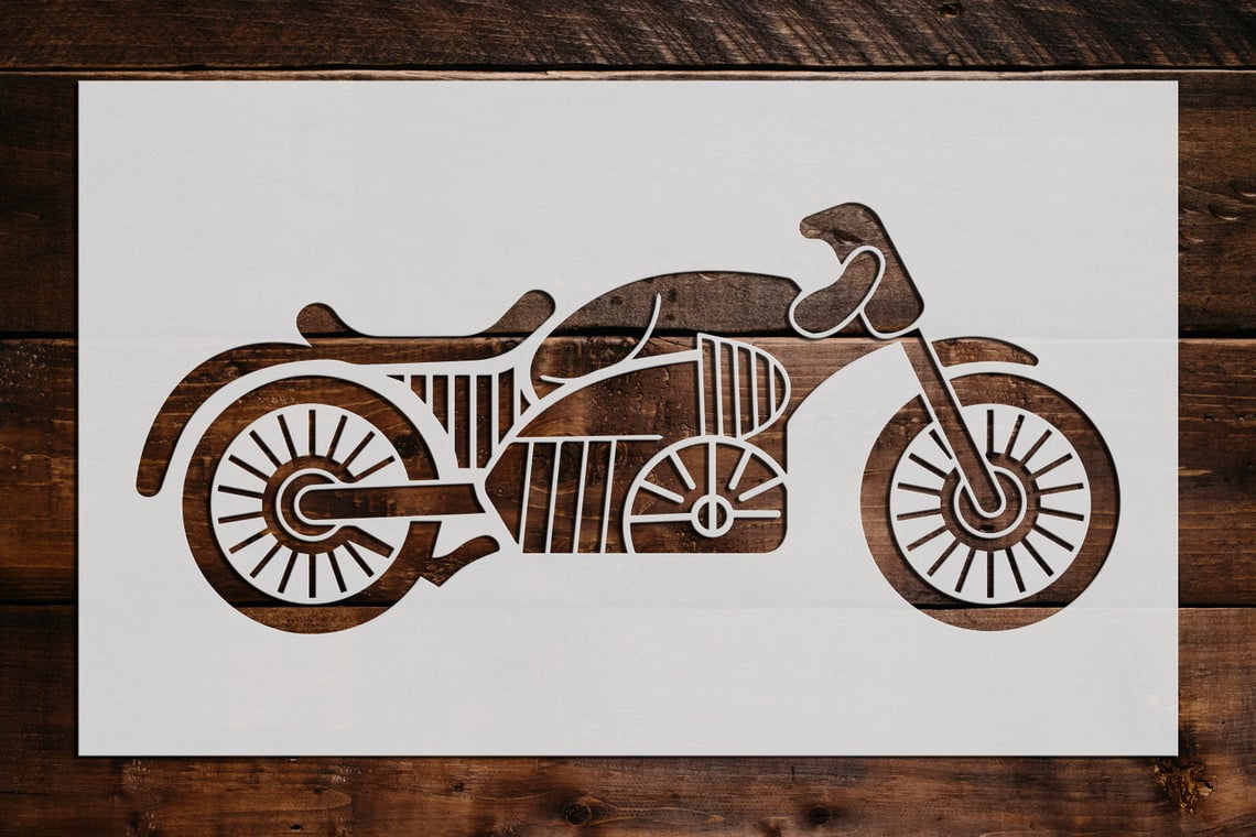 Motorcycle Stencil - Art and Wall Stencil (6"x5") - Walmart.com