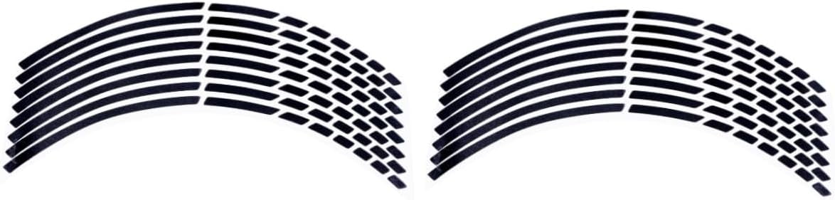 Motorcycle Stickers 2pcs Wheel Rim Strip Decal Black Sticker Wheel Hun ...