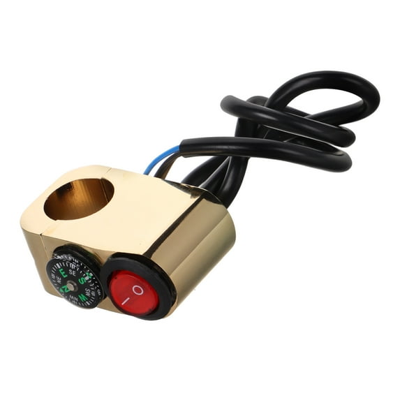 Motorcycle Switch Button Handlebar Light Controller Compass Golden ...