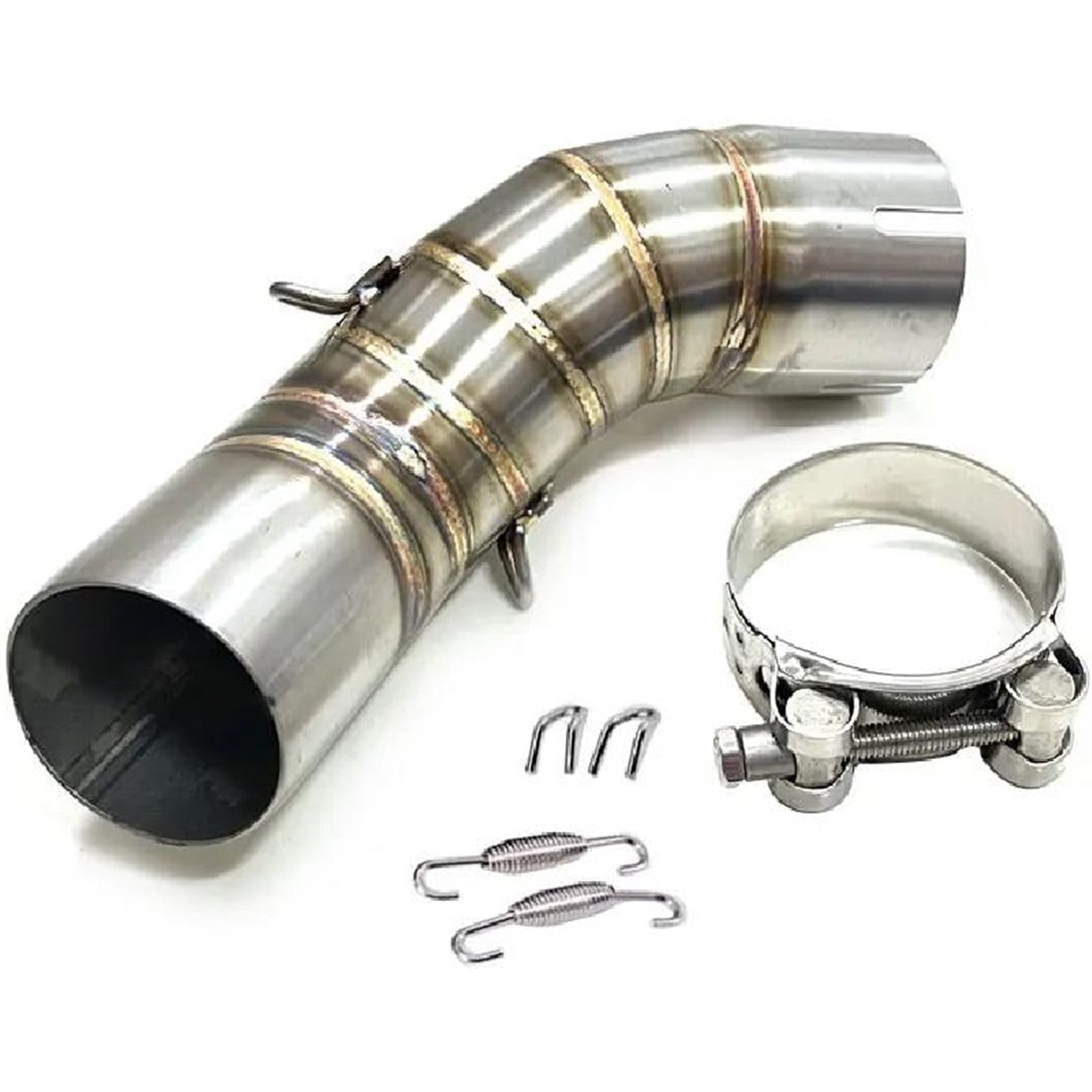 Motorcycle System Exhaust Slip On Middle Link Pipe Stainless Steel ...
