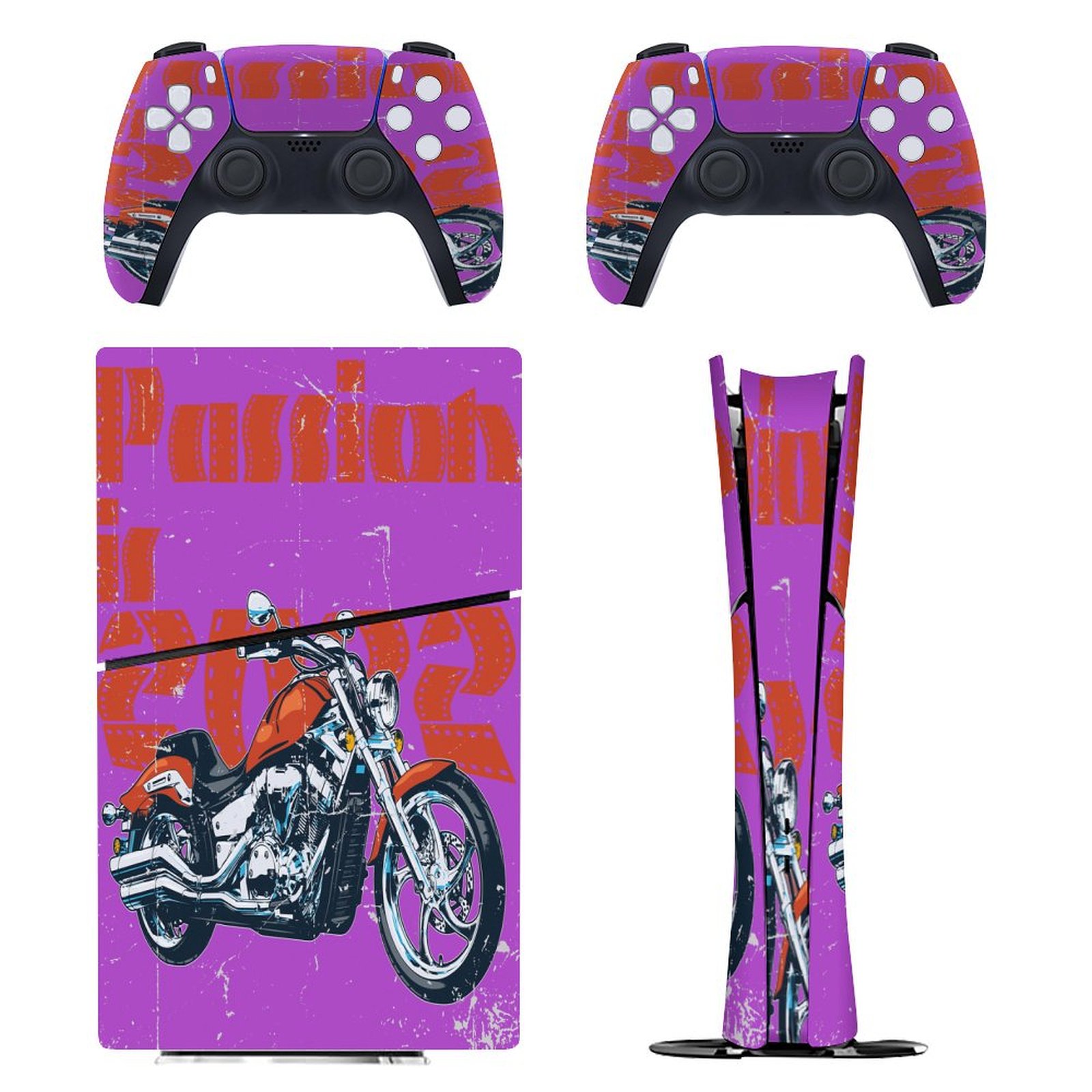 Motorcycle - T-shirt -2020 PS5/PS5 Slim Digital Disc Skin Sticker For ...