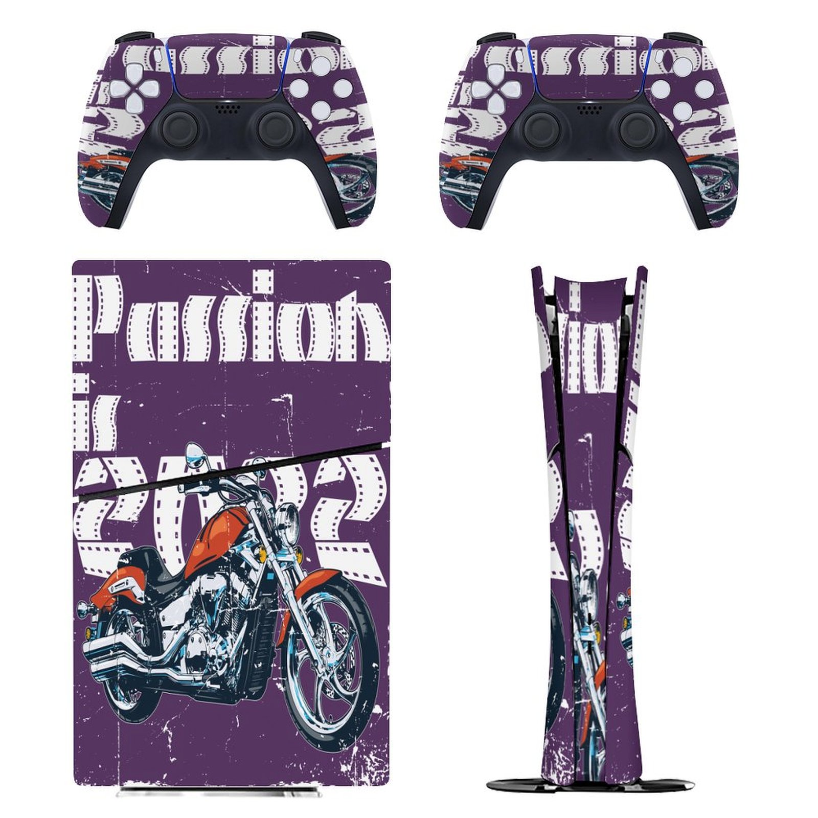 Motorcycle - T-shirt -2020 PS5/PS5 Slim Digital Disc Skin Sticker For ...