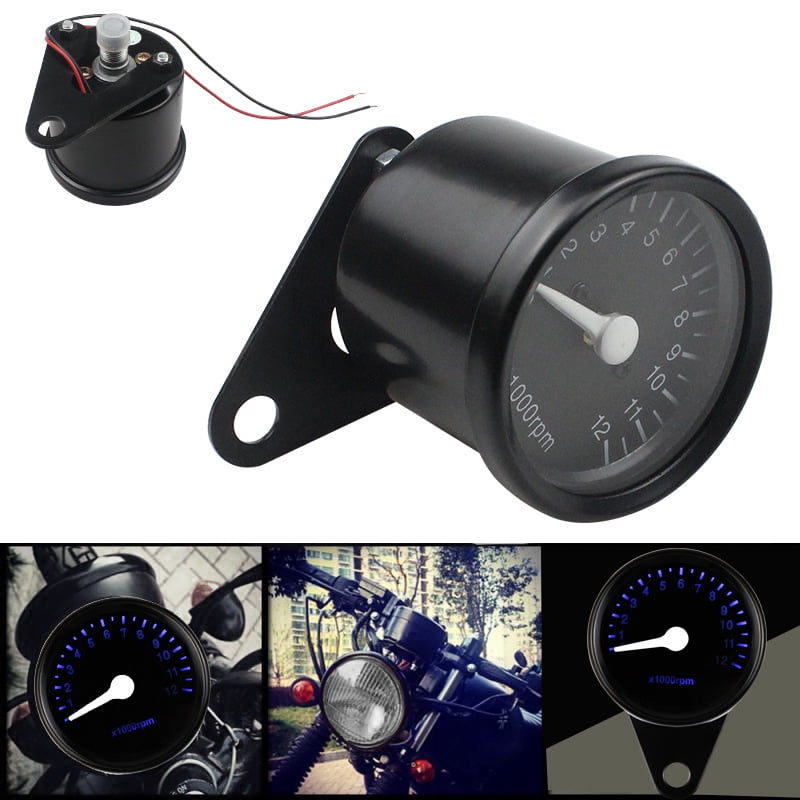 Motorcycle Tachometer Led Lcd Digital Display Meter Mechanical ...
