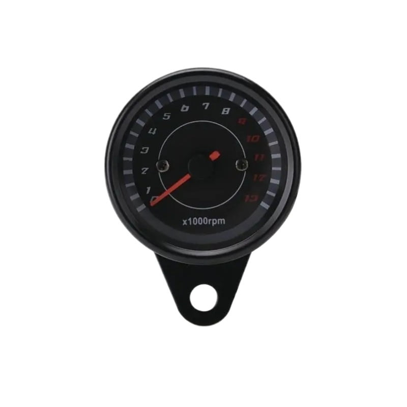 Motorcycle Tachometer Meter LED Backlight Tachometer Gauge 13000RPM Rev ...