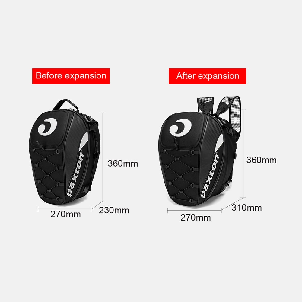 Motorcycle Tail Bag,Rear Seat Rider Dual Use Waterproof Use Waterproof ...