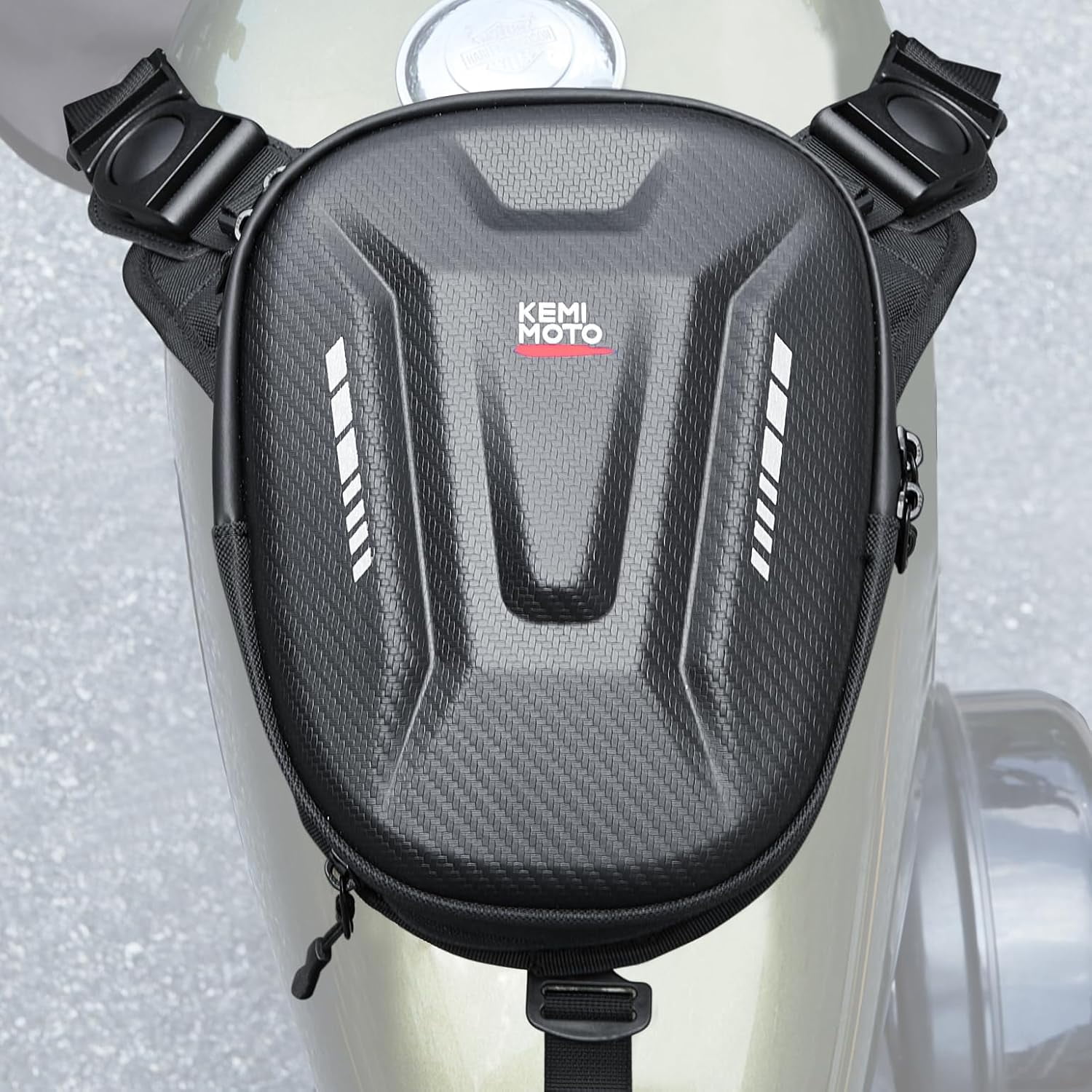 Motorcycle Tank Bag EVA Hard Shell Thigh Bag Drop Leg Bag Magnetic ...