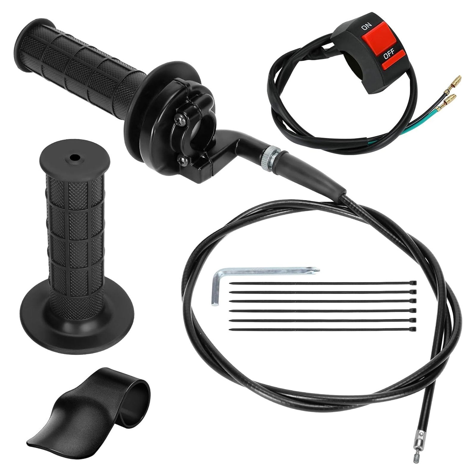 Motorcycle Throttle Handlebar Grip Replacement With Built In Switches ...