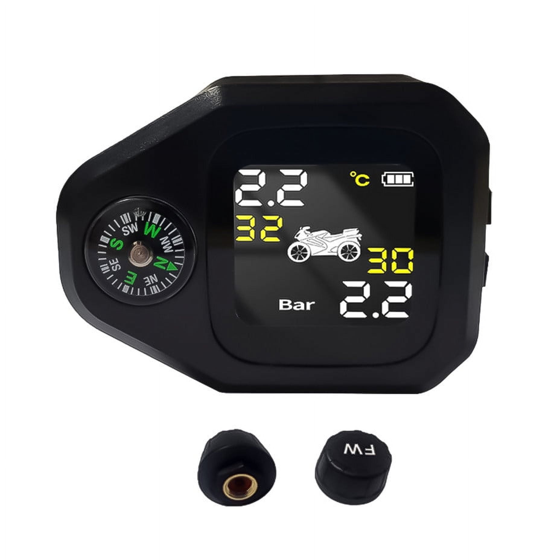 Motorcycle Tire Pressure Monitoring System External Sensor Real-time ...