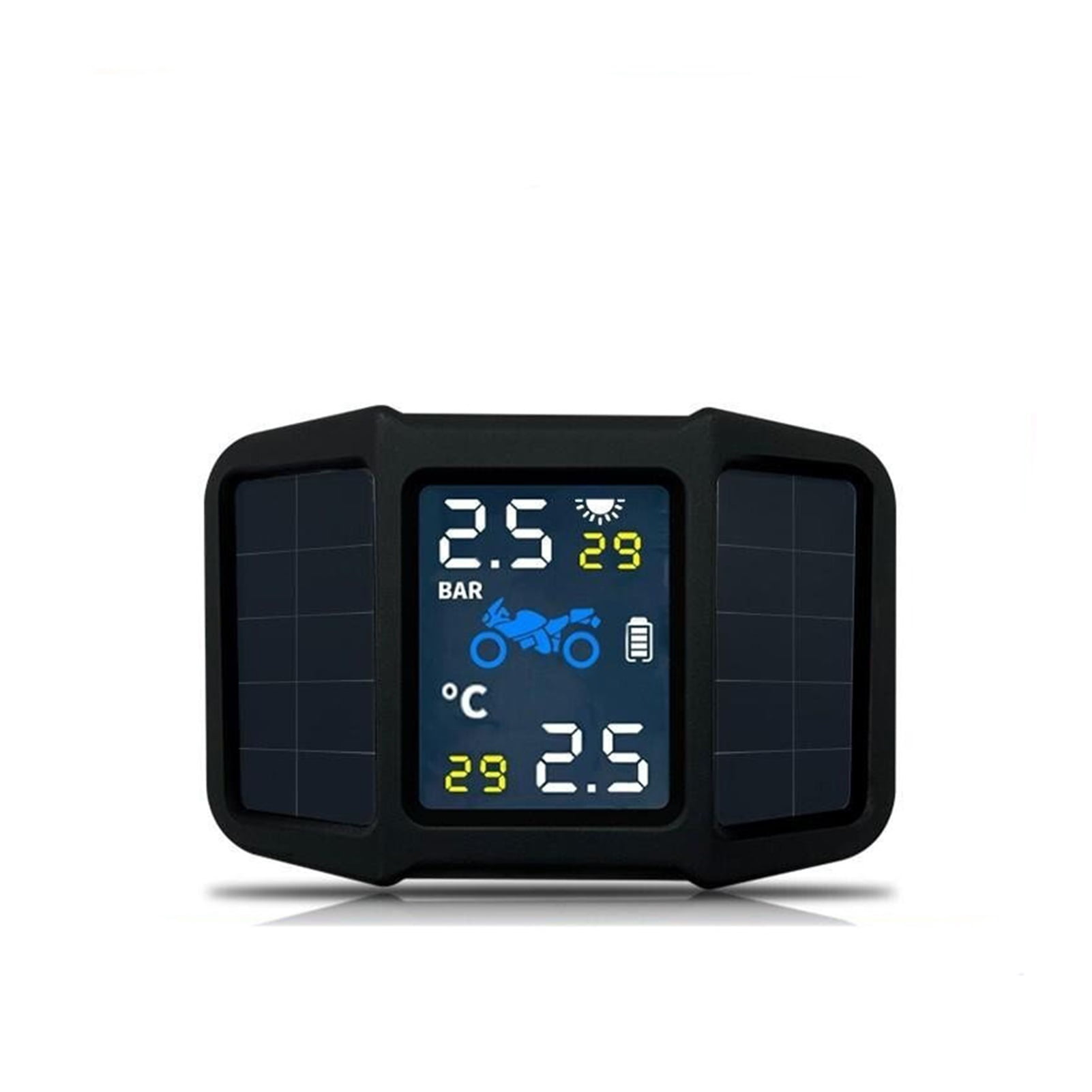 Motorcycle Tire Pressure Monitoring System TPMS Solar Power with 2 ...