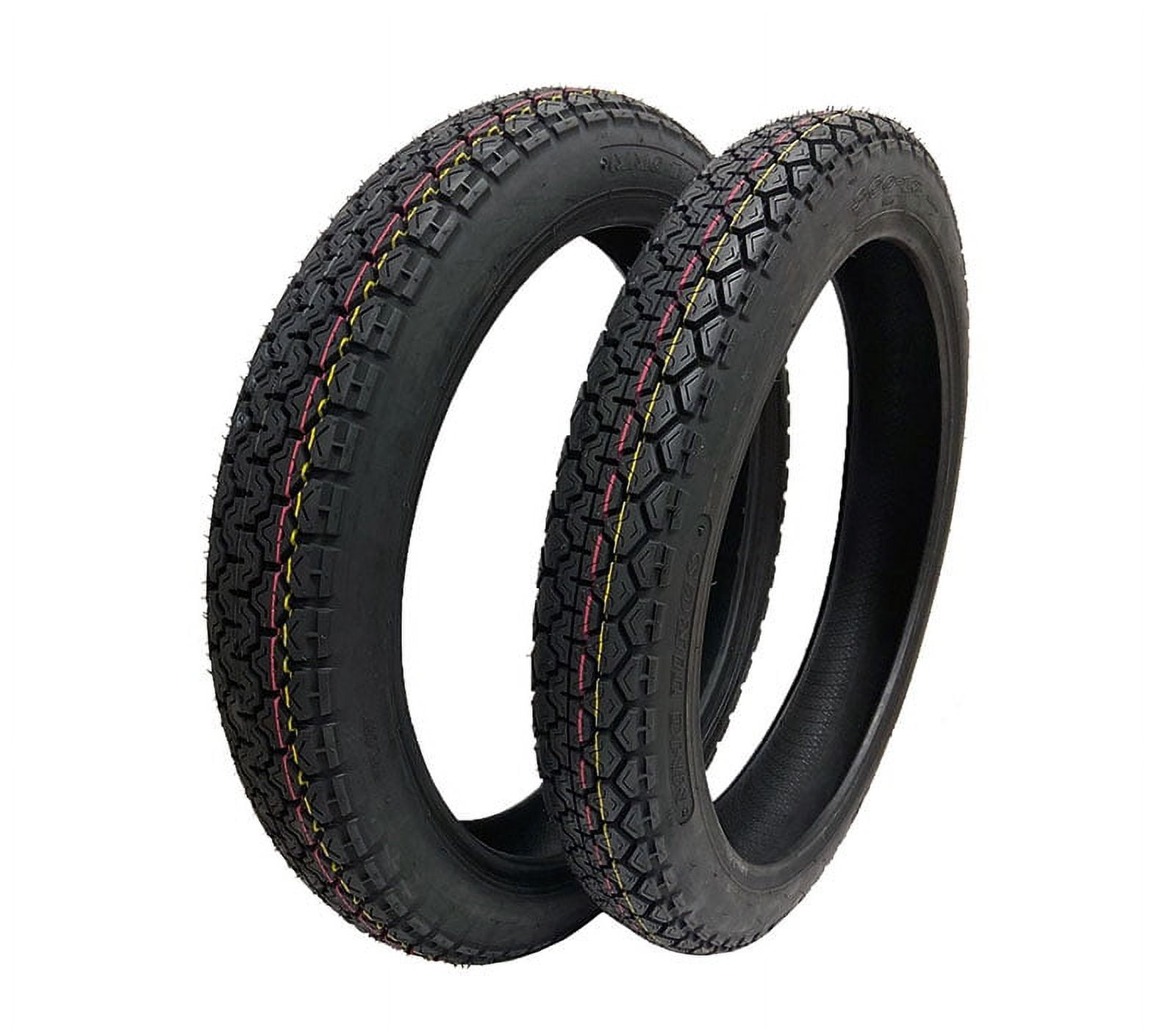 Motorcycle Tire Set Front Tire 2.75-18 and Rear Tire 3.00-18 - Walmart.com