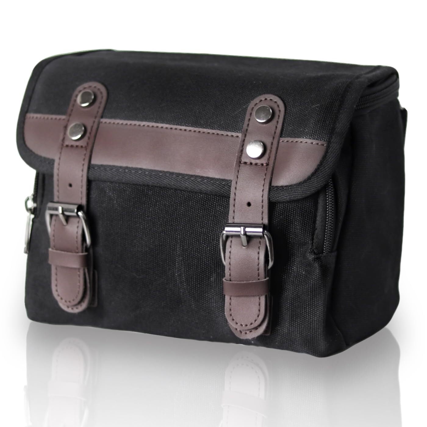 Motorcycle Tool Bag Vintage Handlebar Bag for Bikes Canvas Sissy Bar ...