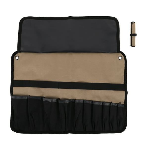 FONDOTIN Khaki 600D Oxford Cloth Motorcycle Tool Roll Pouch for ...