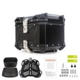 Motorcycle Top Case, 45L Aluminium Alloy Motorcycle Top Box, Waterproof ...