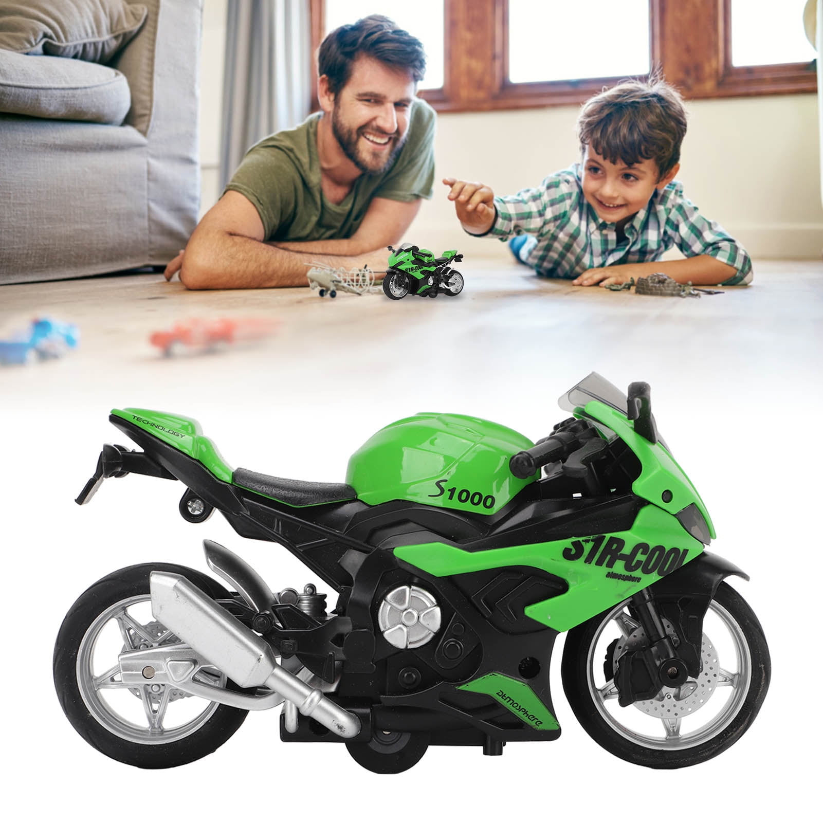 Motorcycle Toy,Dirt Bike Toys,Lighting Sound Simulation Motorcycle ...