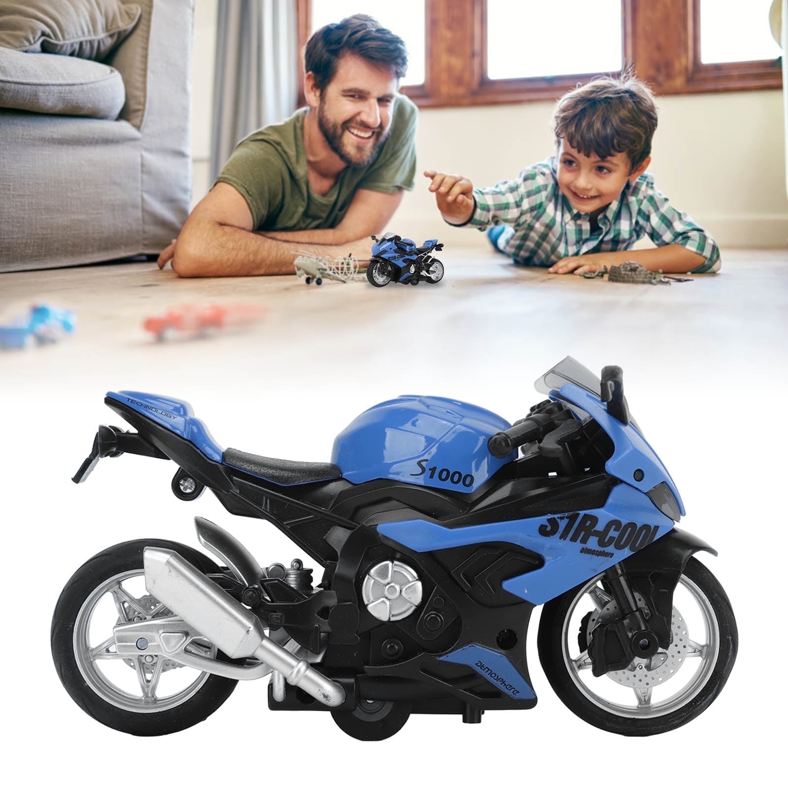 Motorcycle Toy,Dirt Bike Toys,Lighting Sound Simulation Motorcycle ...