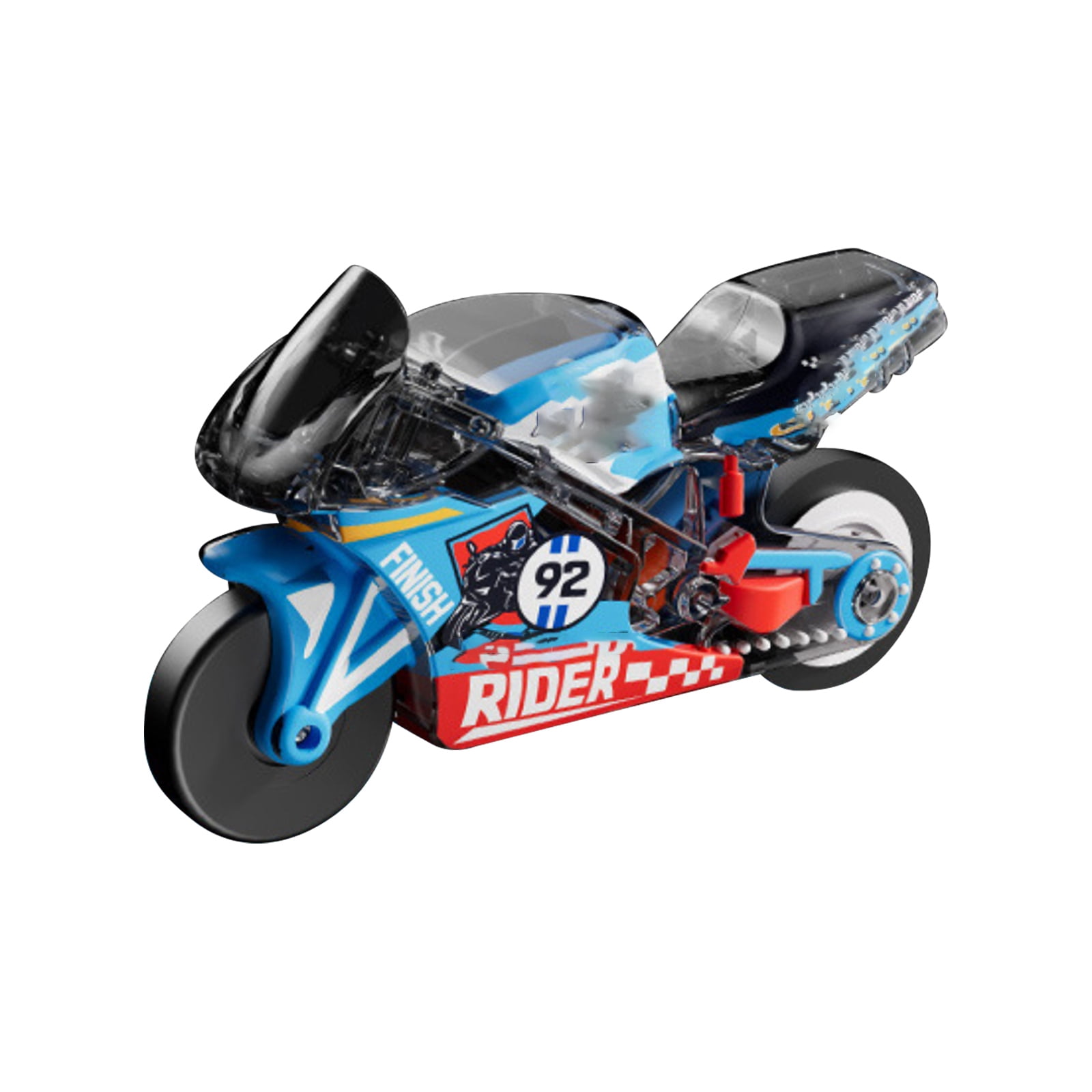 Motorcycle Toy With Chain, Inertia-Powered Racing Motorbike, Play ...