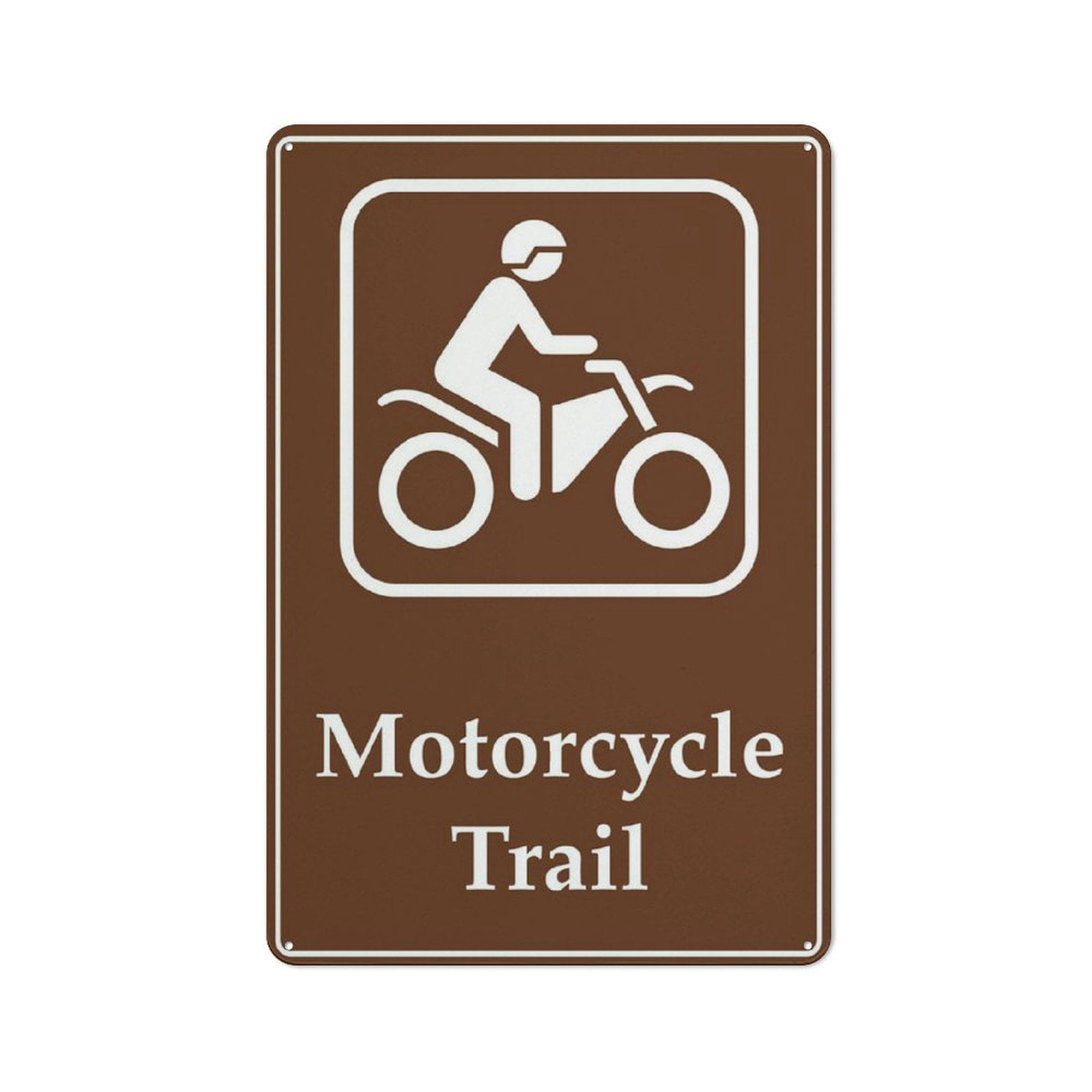 Motorcycle Trail Campground Sign Outdoor Metal Sign - 12 X 8 Metal ...