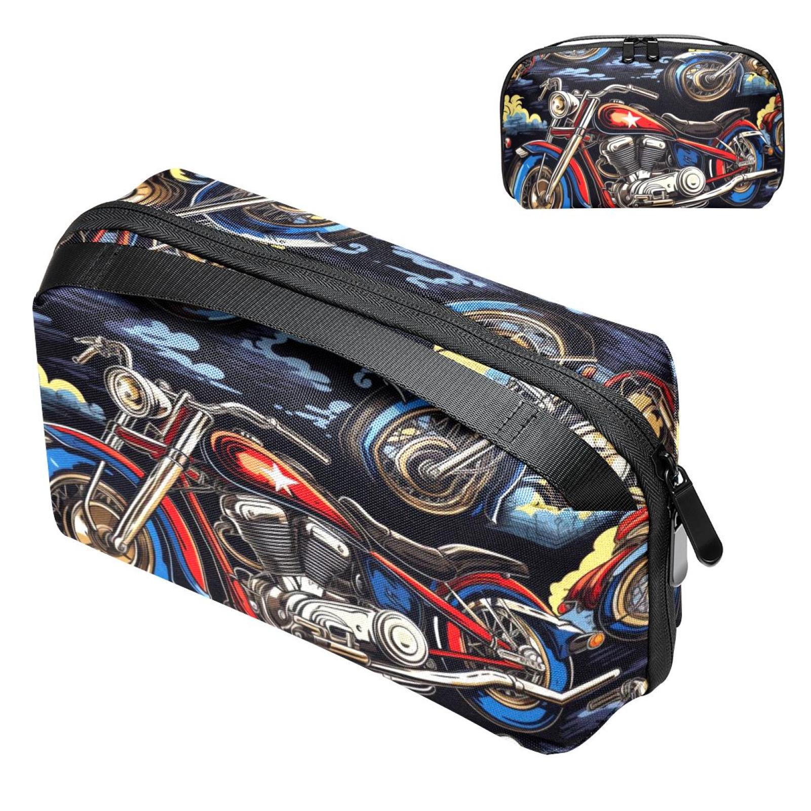 Motorcycle Travel Case Storage Box Charger Case Organizer Cord Storage ...