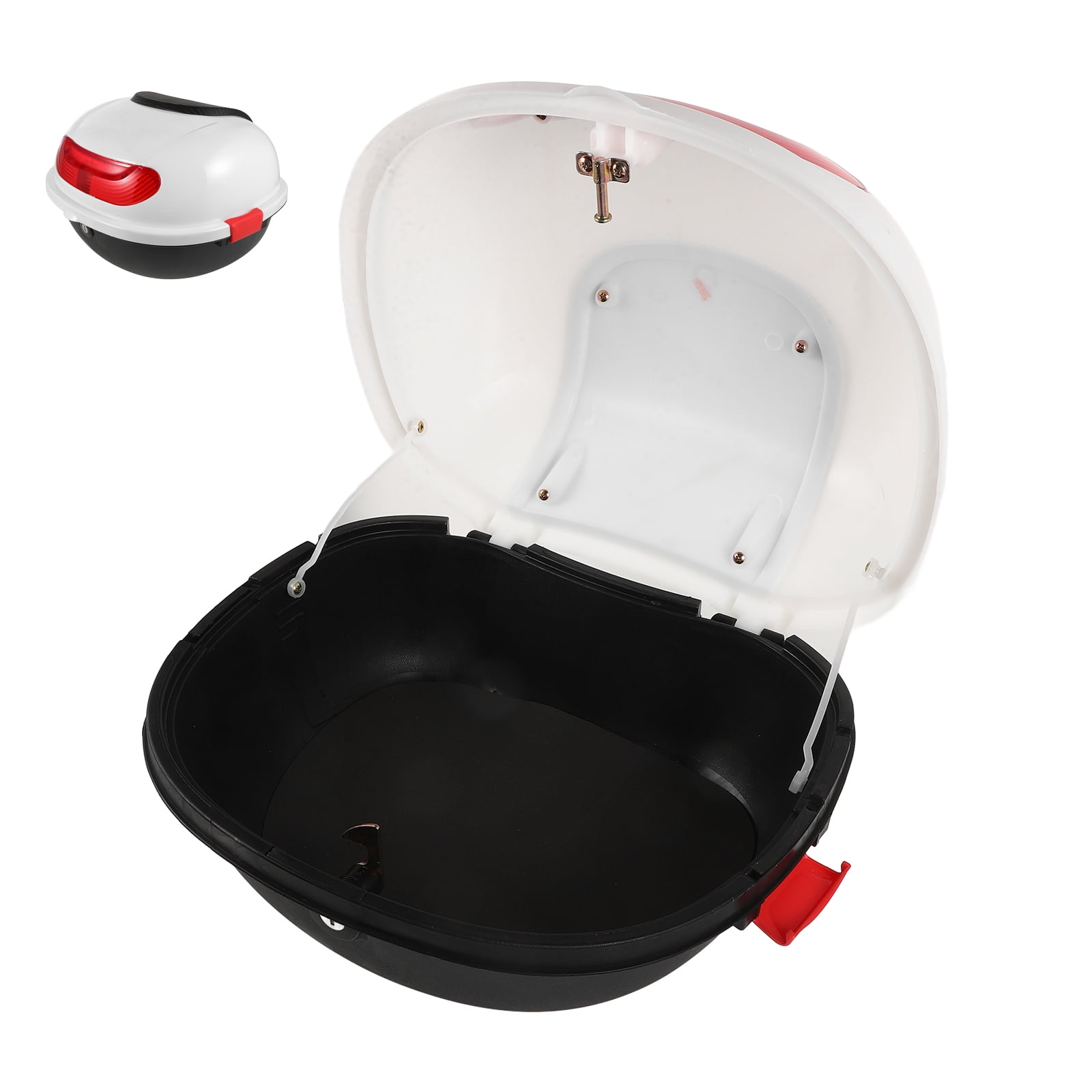 WHAMVOX Motorcycle Storage Box for Tools and Essentials White PP ...