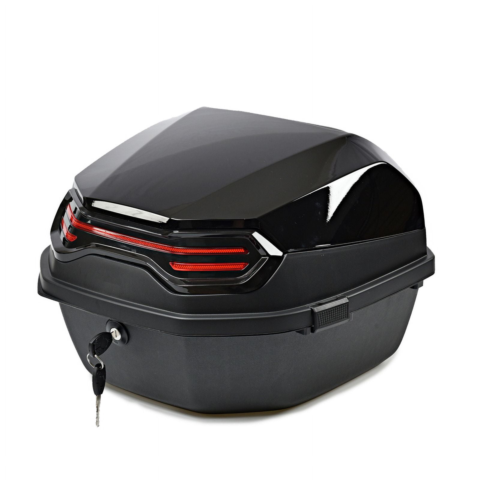 Motorcycle Trunk, Universal Mounting Motorcycle Top Case Tail Box ...