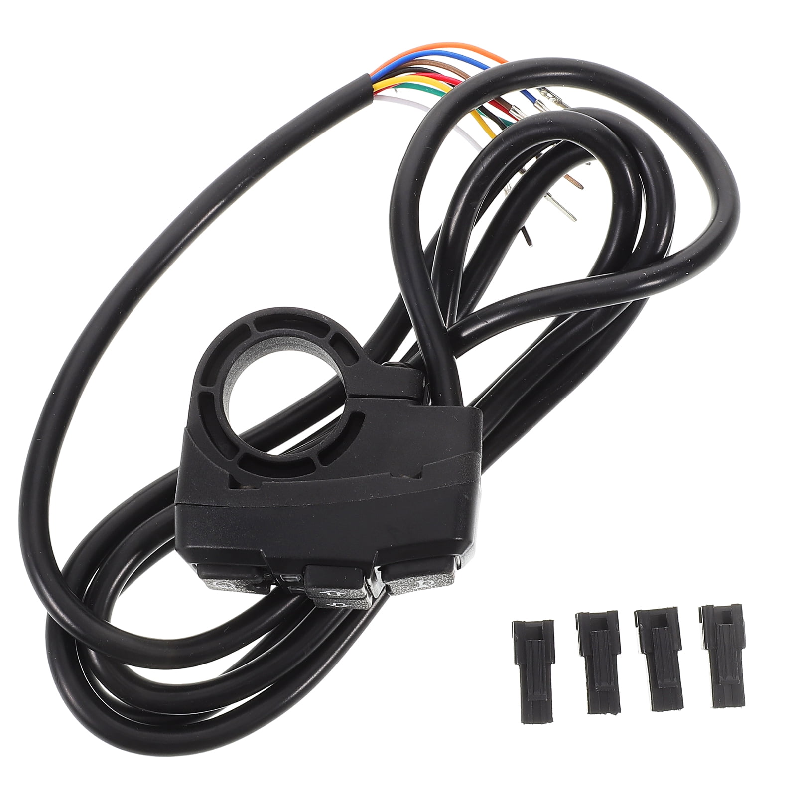 Motorcycle Headlight Horn Turn Signal Switch Set Black Metal Plastic ...