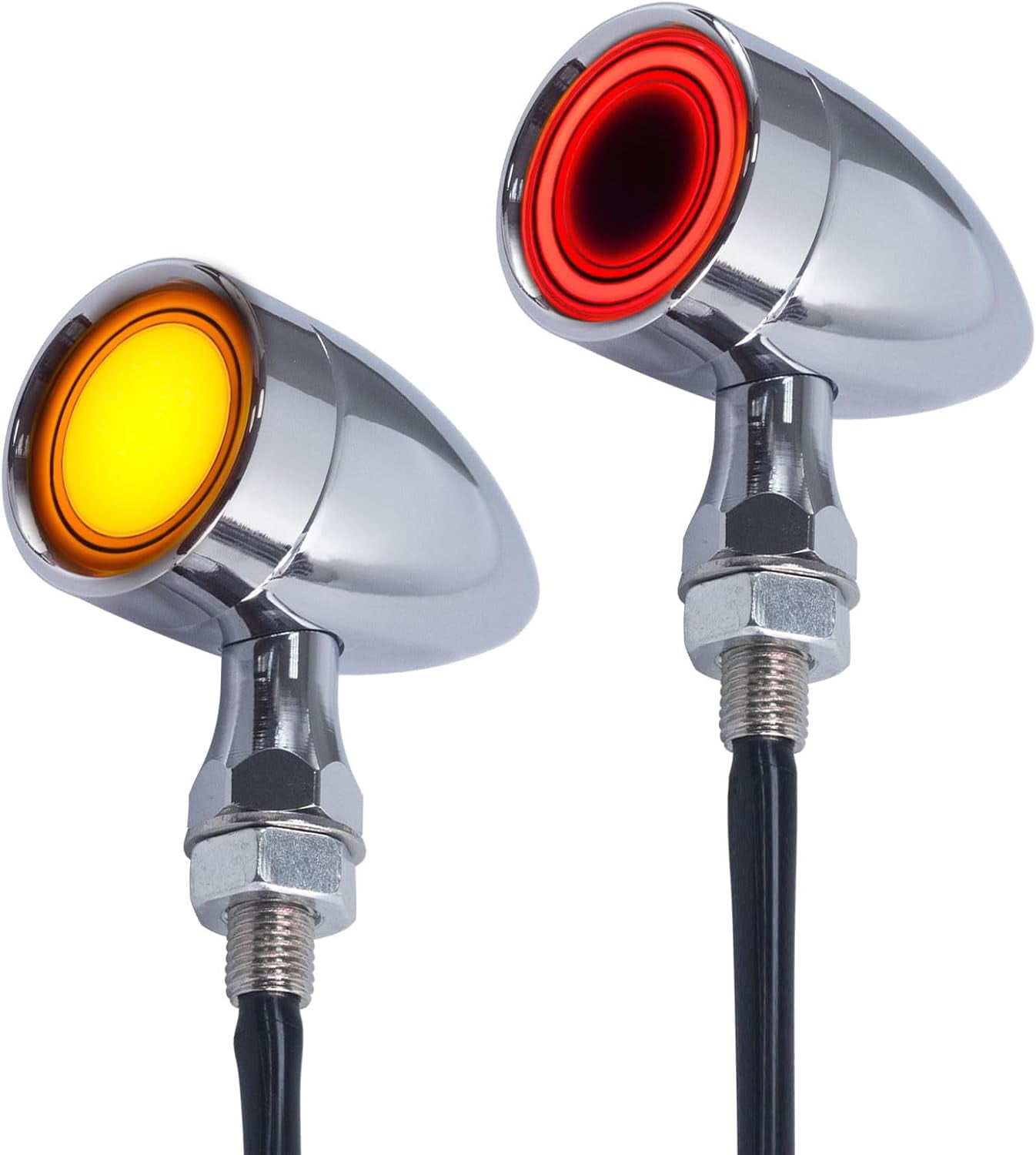 Motorcycle Turn Signals LED Front Lights 2 PCS, Vintage 42 LEDs ...