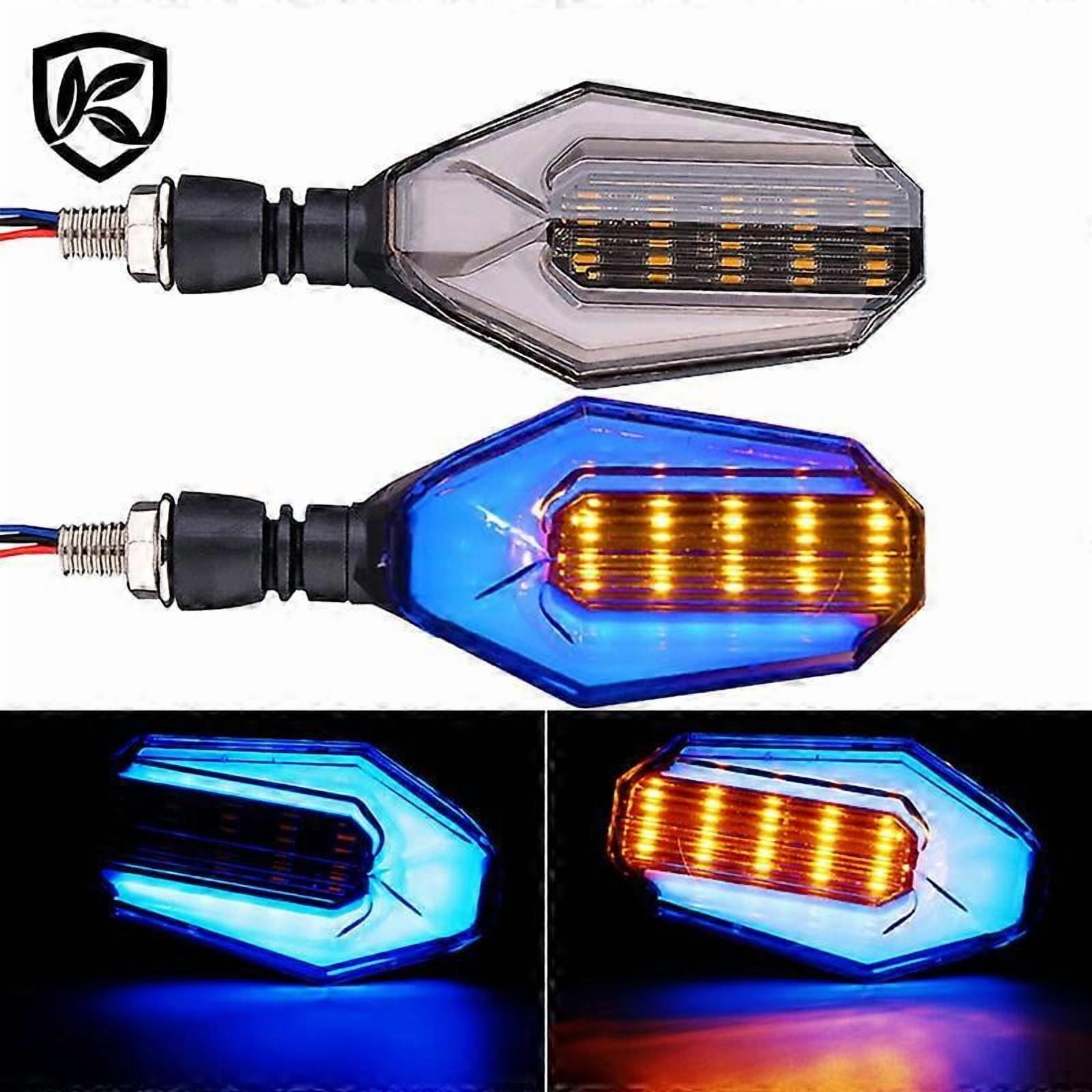 Motorcycle Turn Signals Light LED Flashing Lights Universal Waterproof ...