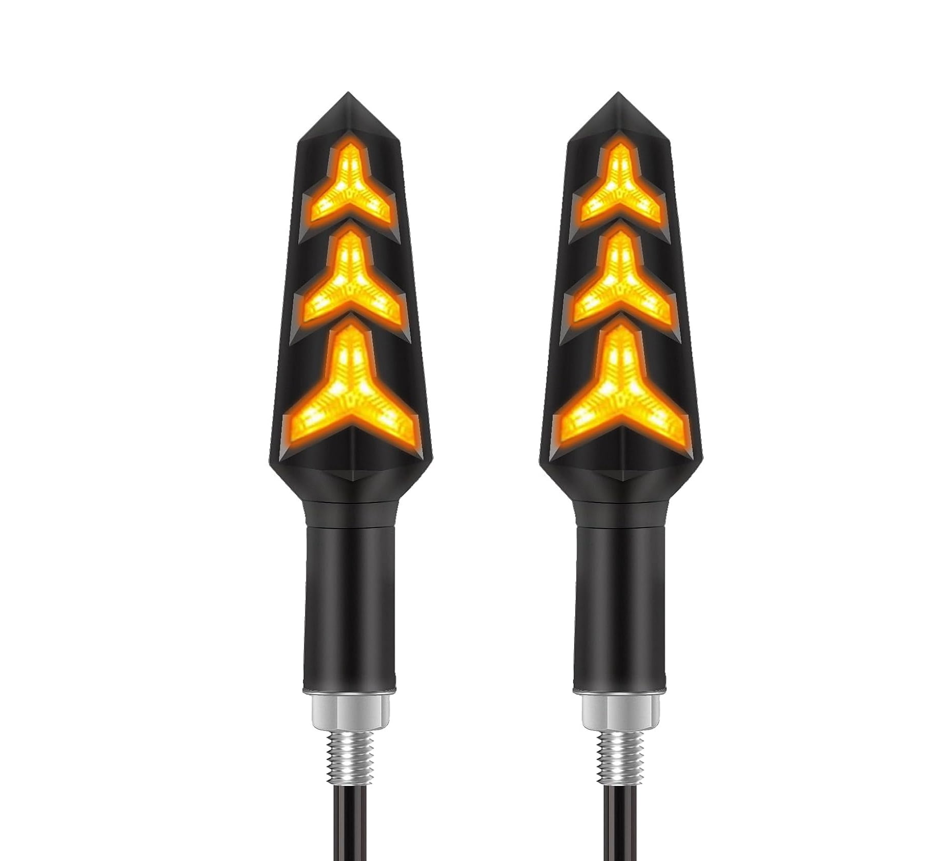 Kiseki 12W Amber Y Shape LED Motorcycle Light - Walmart.com