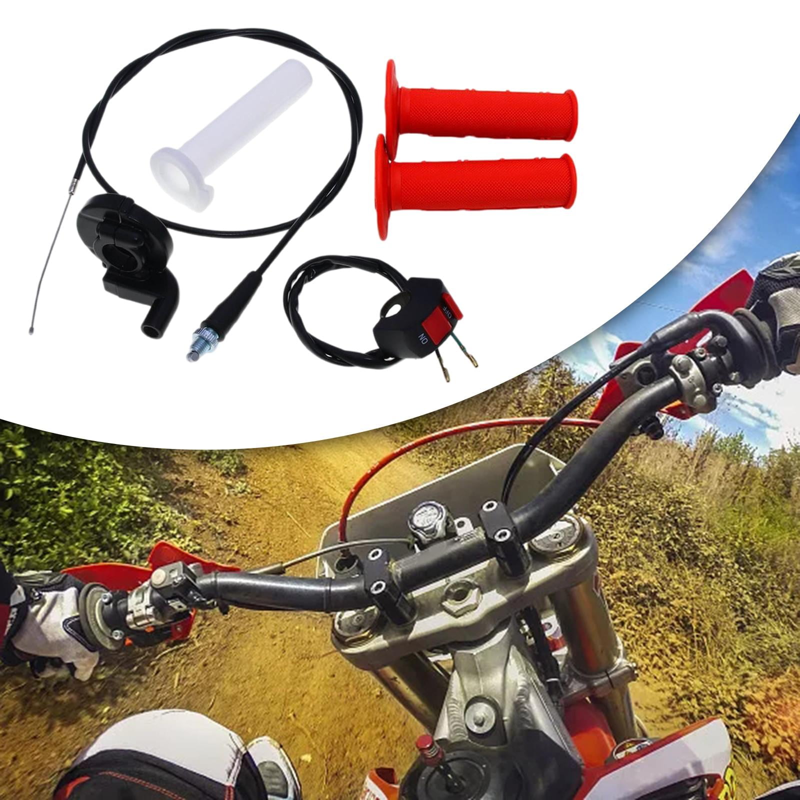 Motorcycle Twist Throttle Handle Grips with Accessories Fit for Mini ...