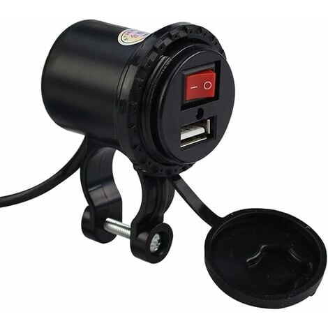 Motorcycle USB Car Charger, 5V/2.1A Waterproof Motorcycle USB Charger ...