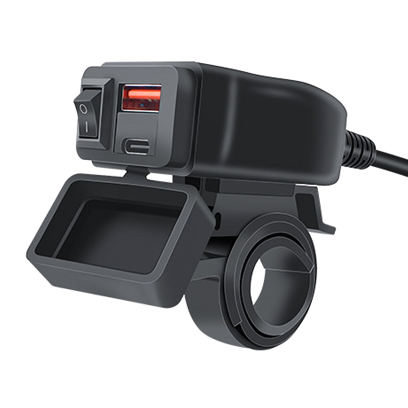 Motorcycle USB Charges 6.8A Charging Adapter quick charges double Ports ...