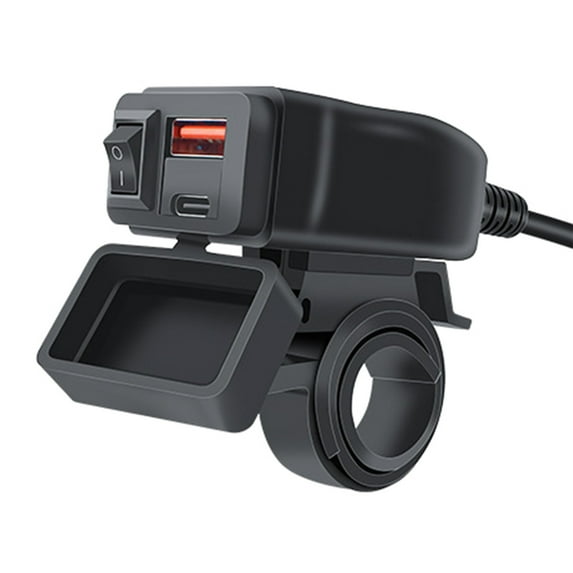 Motorcycle USB Charges 6.8A Charging Adapter quick charges double Ports ...