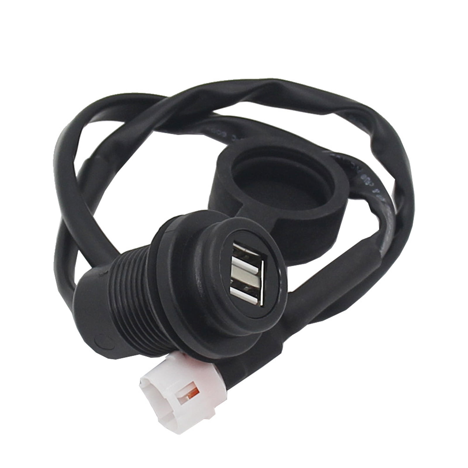 Motorcycle USB Outlet Adapter Charging Socket with Caps Double USB ...